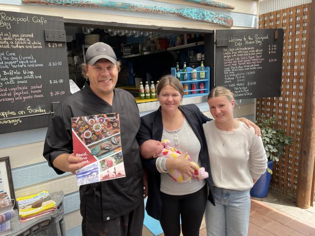 Rockpool Cafe celebrates the arrival of baby Eve, ready for big summer ...