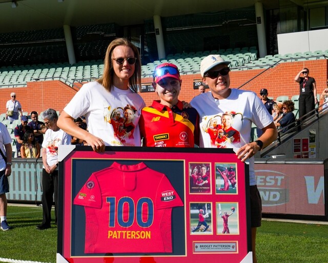 KI-raised cricketer Bridget Patterson plays 100th game for South ...