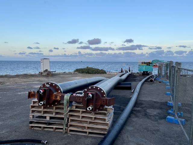 Jetty nears completion, SA Water pipe works | The Islander